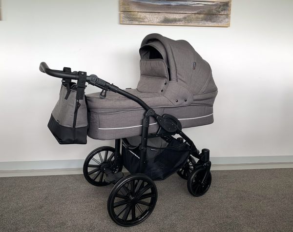 Basson Baby Nordic Lux 85 Kinderwagen - Dark Grey Melange ...